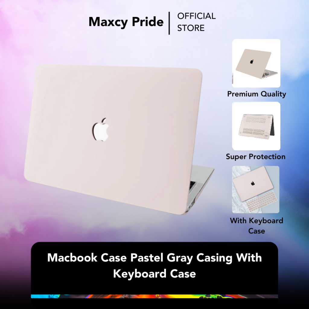 Jual Case Macbook Pastel Cream Rock Ash Grey Casing mac book Premium ...