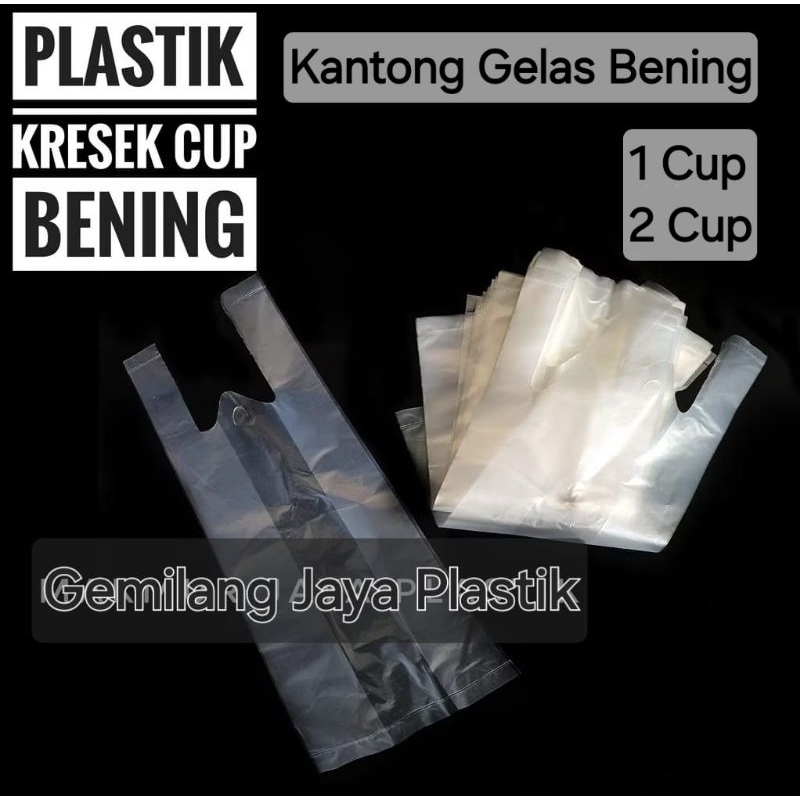 Jual 400 Pack Kantong 1 Cup & 2 Cup Bening / Kantong Plastik Juice ...