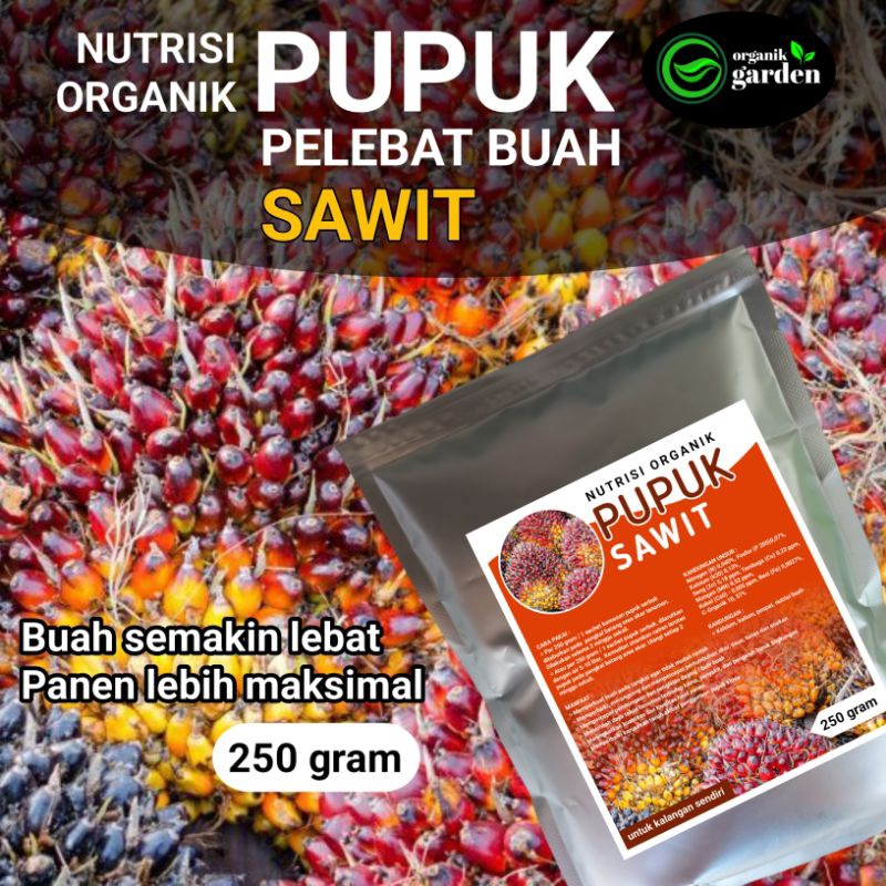 Jual pupuk pelebat buah SAWIT | booster nutrisi organik 250 gram | Shopee Indonesia