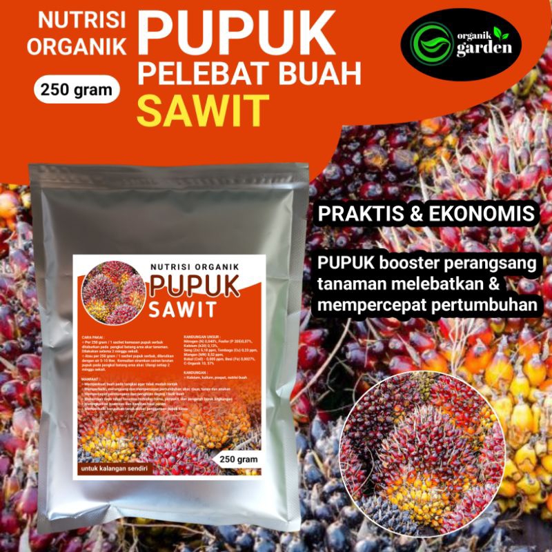 Jual pupuk pelebat buah SAWIT | booster melebatkan secara maksimal 250gram | Shopee Indonesia