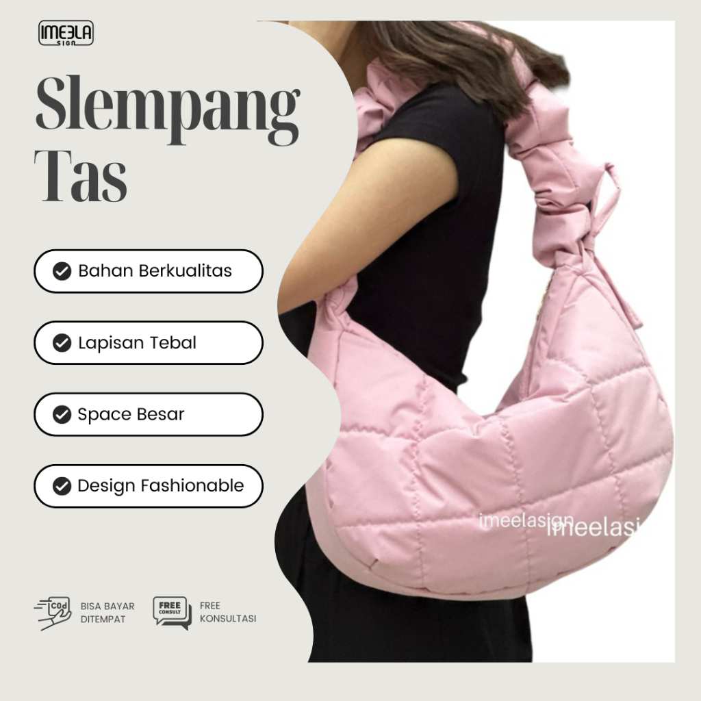 Jual Tas Serut Handbag Hand Bag Puffbag Tas Puffy bag Korea Puffer Tote ...