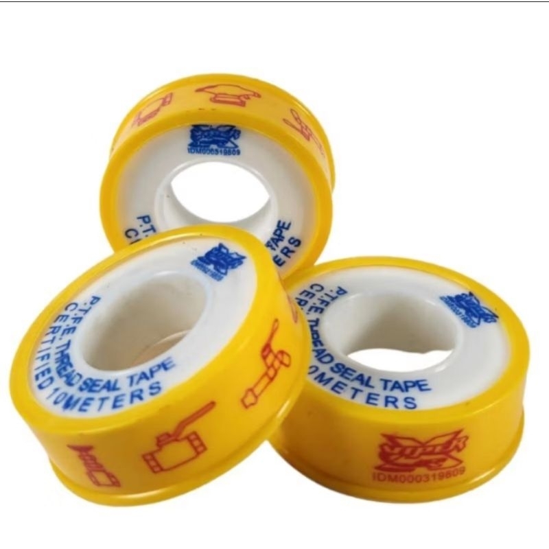 Jual Seal tape selotip siltip viper isolasi baut drat kran ukuran 12 mm ...