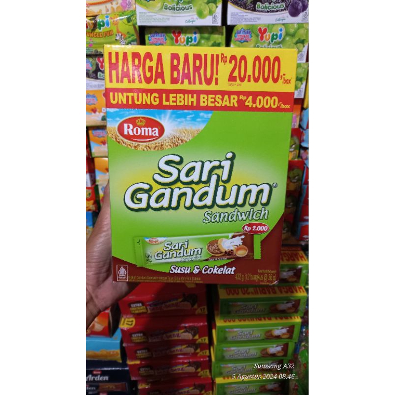Jual Roma Sari Gandum 1 Box Isi 12 Picis @36g | Shopee Indonesia