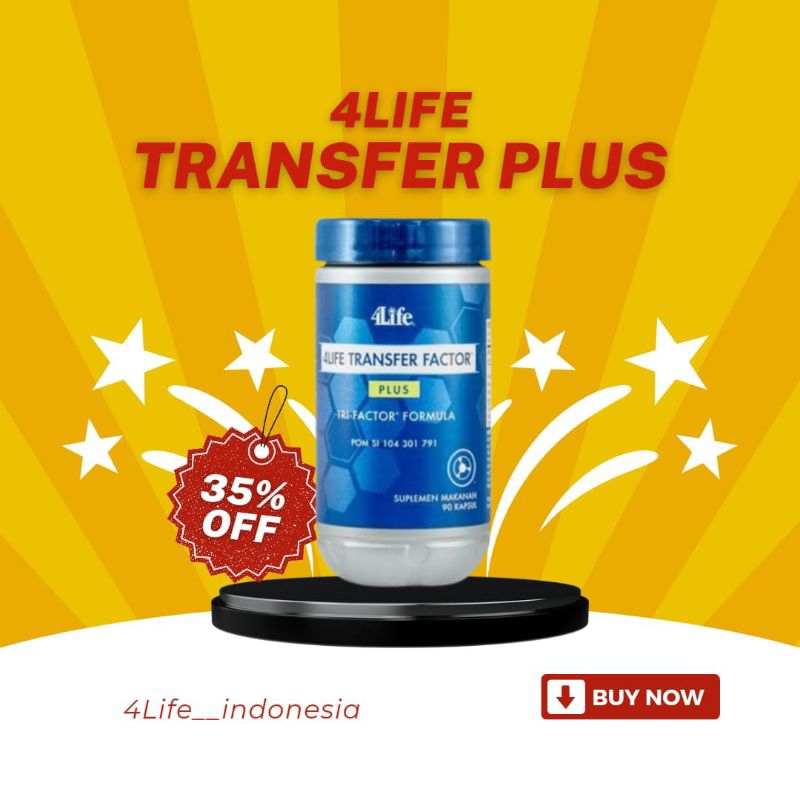 Jual 4life Transfer Factor Plus Vitamin Imun Tubuh Isi 90 Capsule Asli ...