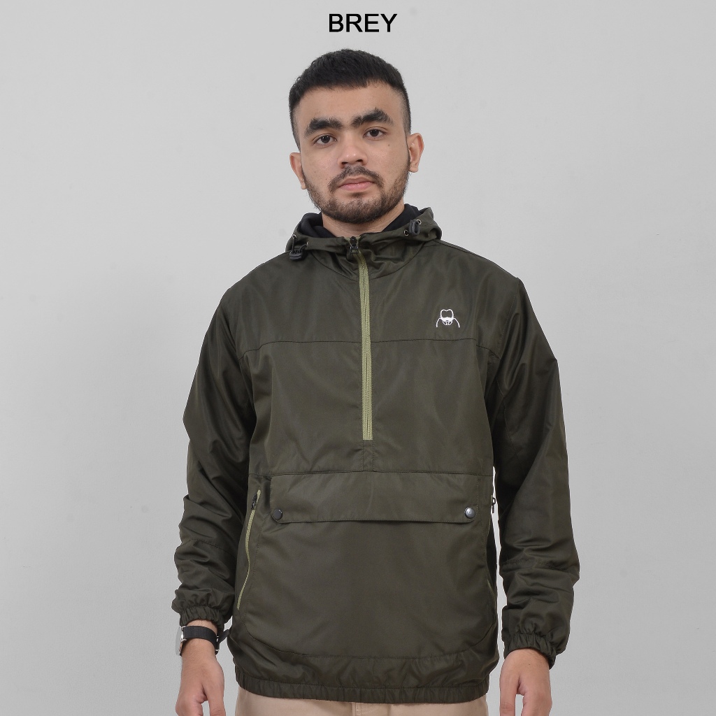 Jual BREY Jaket Pria Cagoule Parasut Outdoor Gunung Running Gym Lari ...