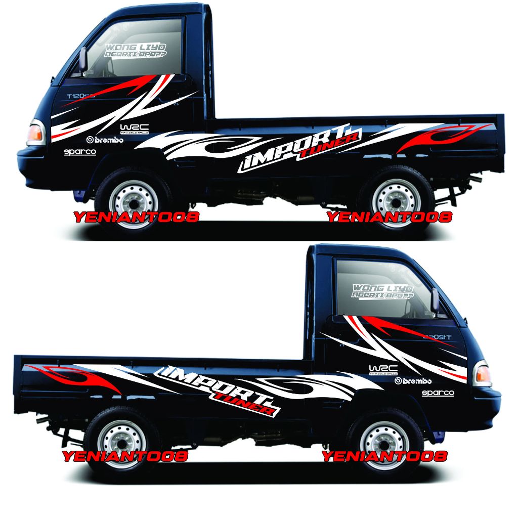 Jual Stiker mobil pickup t120ss sticker list body samping terbaru ...