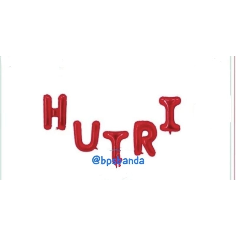Jual BALON HURUF SET HUT RI MERAH | Shopee Indonesia