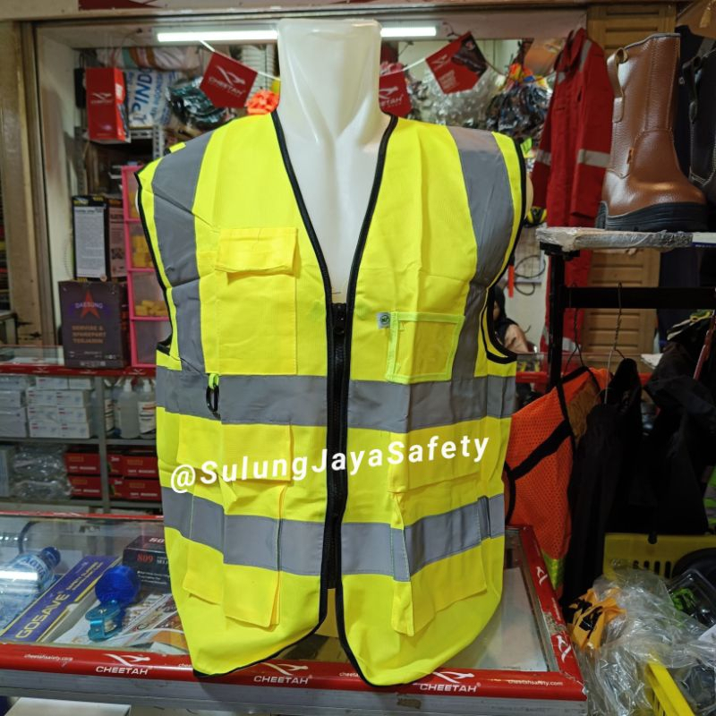 Jual ROMPI SAFETY PROYEK SPOTLIGHT 4 KANTONG KUNING BRAND IMJ HIGH ...
