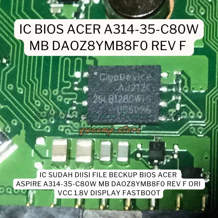 Jual ic bios acer aspire 3 A314-35-c80w 16mb 1.8v | Shopee Indonesia