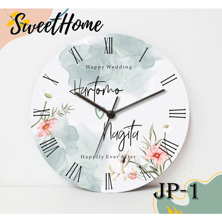 Jual Kado Wedding, Kado Nikah, FREE DESAIN, JAM DINDING CUSTOM, KADO ...