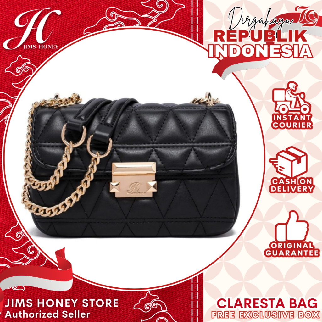 Jual JIMS HONEY CLARESTA BAG TAS SELEMPANG WANITA FREE EXCLUSIVE BOX ...