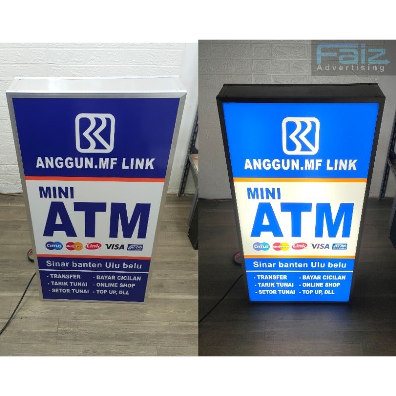 Jual NEON BOX AGEN BRILINK 2 SISI | BAHAN AKRILIK (UKURAN 100×50CM ...