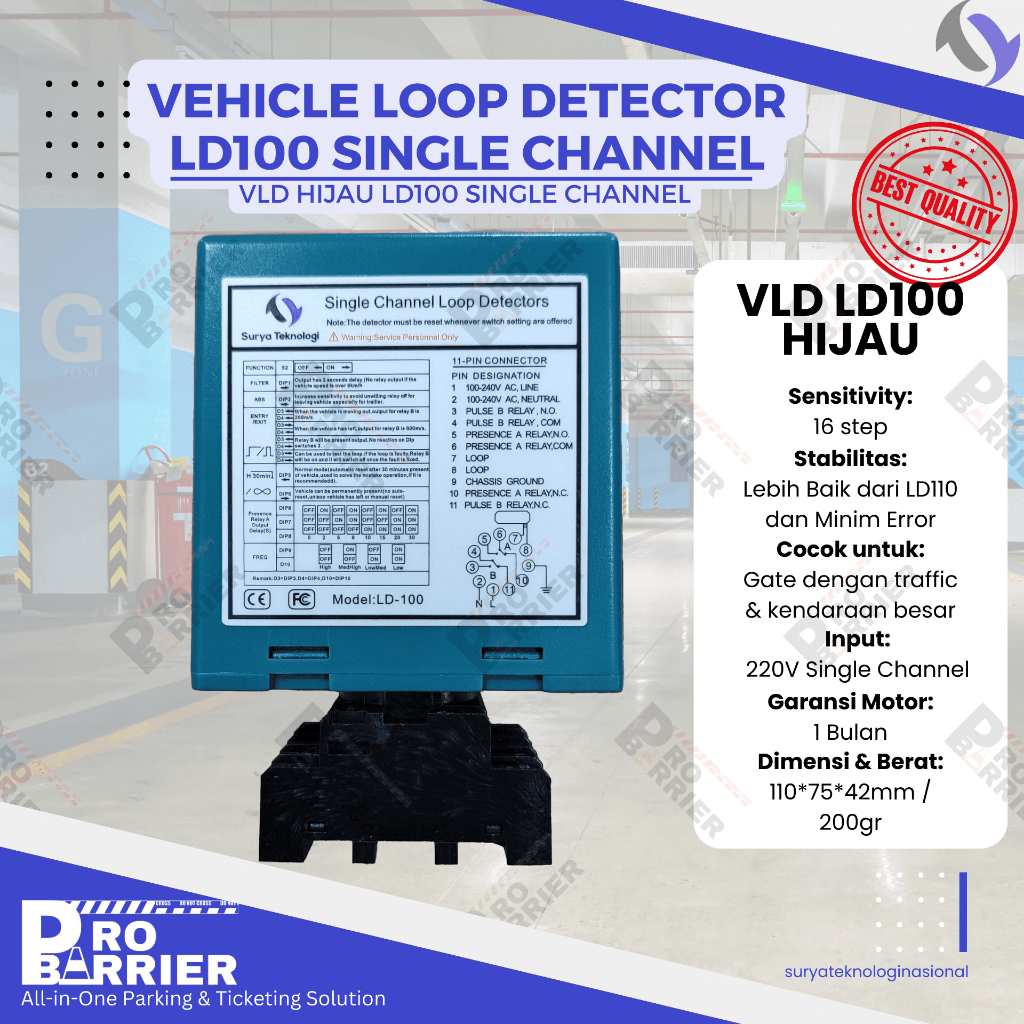 Jual Vehicle Loop Detector LD-100 Single Channel Hijau / VLD Hijau ...