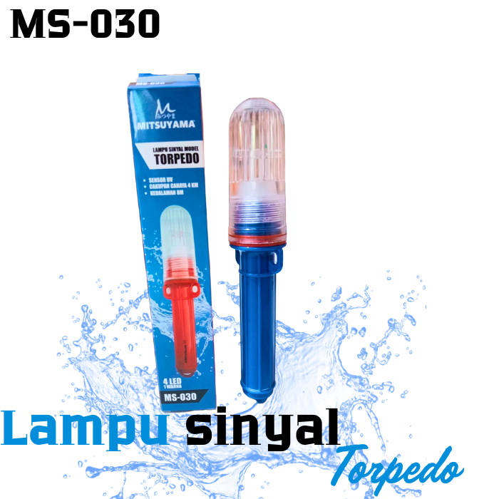 Jual LAMPU NELAYAN SINYAL MODEL TORPEDO MS-030 4 LED 1 WARNA LAMPU SINYAL MODEL TORPEDO MS-030 ...