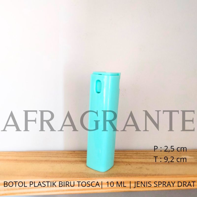 Jual botol parfum plastik biru 10 ml drat kaca- botol spray plastik ...