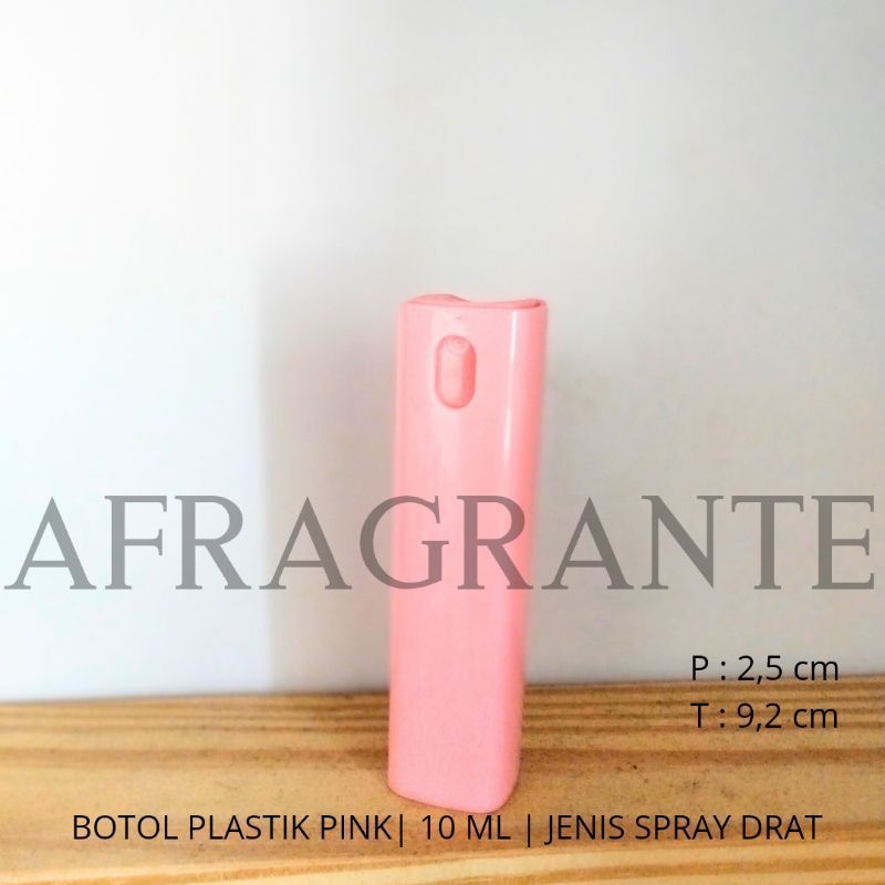 Jual botol parfum plastik pink 10 ml drat kaca- botol spray plastik ...