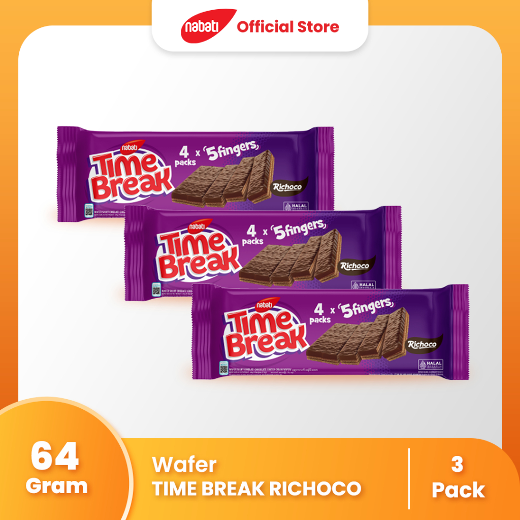 Jual [Bundle Pack Isi 3] Time Break Richoco 64gr | Shopee Indonesia