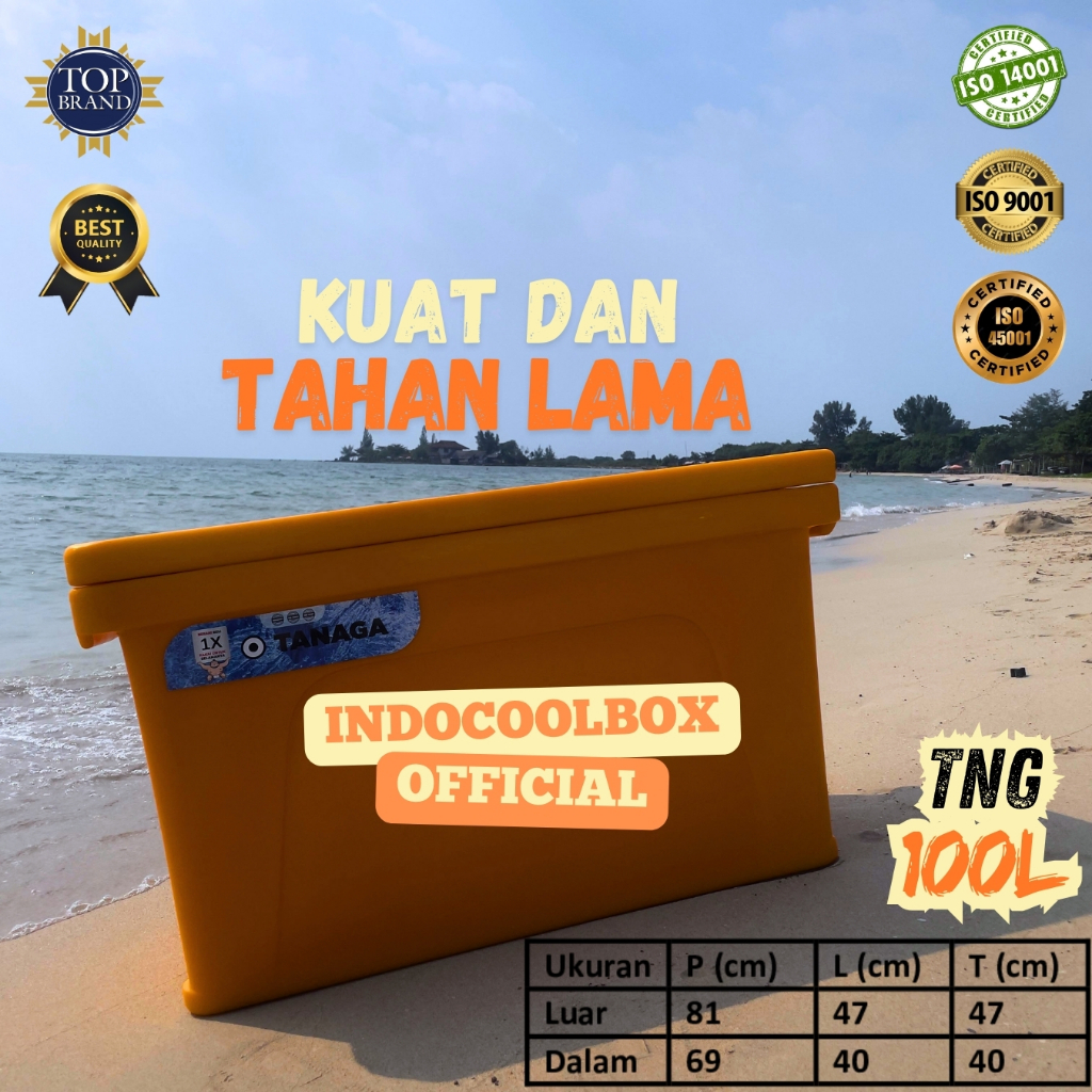 Jual Cooler Box Tanaga 100 Liter Termos Es Kotak Tempat Es Batu Daging ...