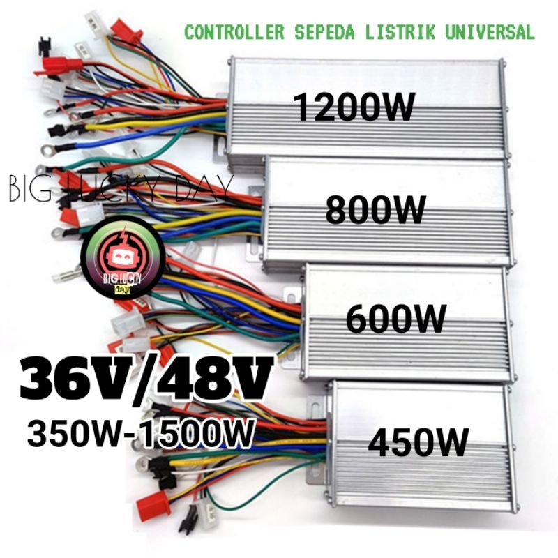 Jual CONTROLLER SEPEDA LISTRIK UNIVERSAL 36V / 48V 350W 450W 500W 600W ...
