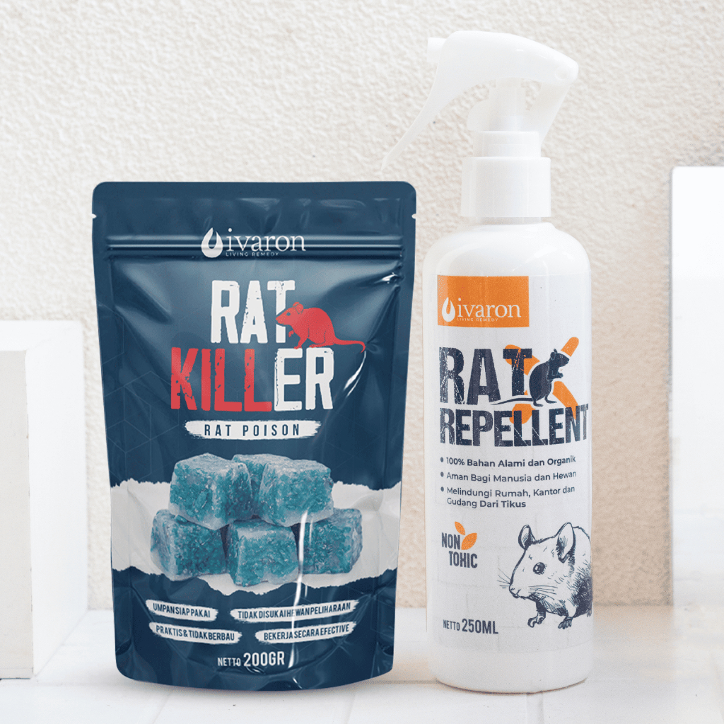 Jual RB PAKET 1 IVARON COMBO RAT REPELLENT & RAT KILLER PEMBASMI TIKUS ...
