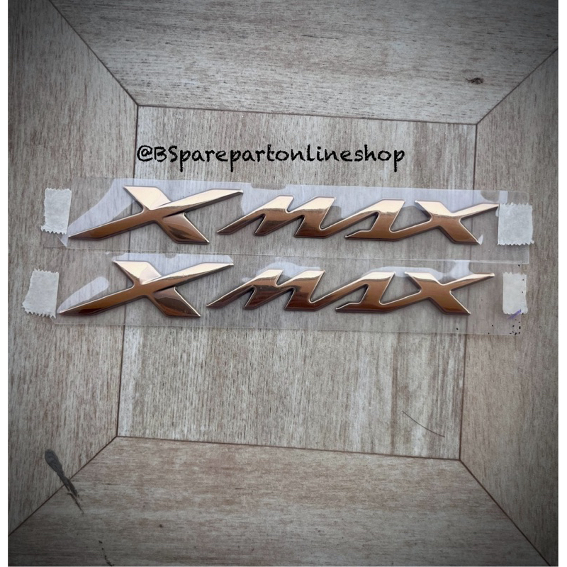 Jual Emblem 3D Old Xmax Dan New Xmax Connected 250/300 (GOLD) Original ...