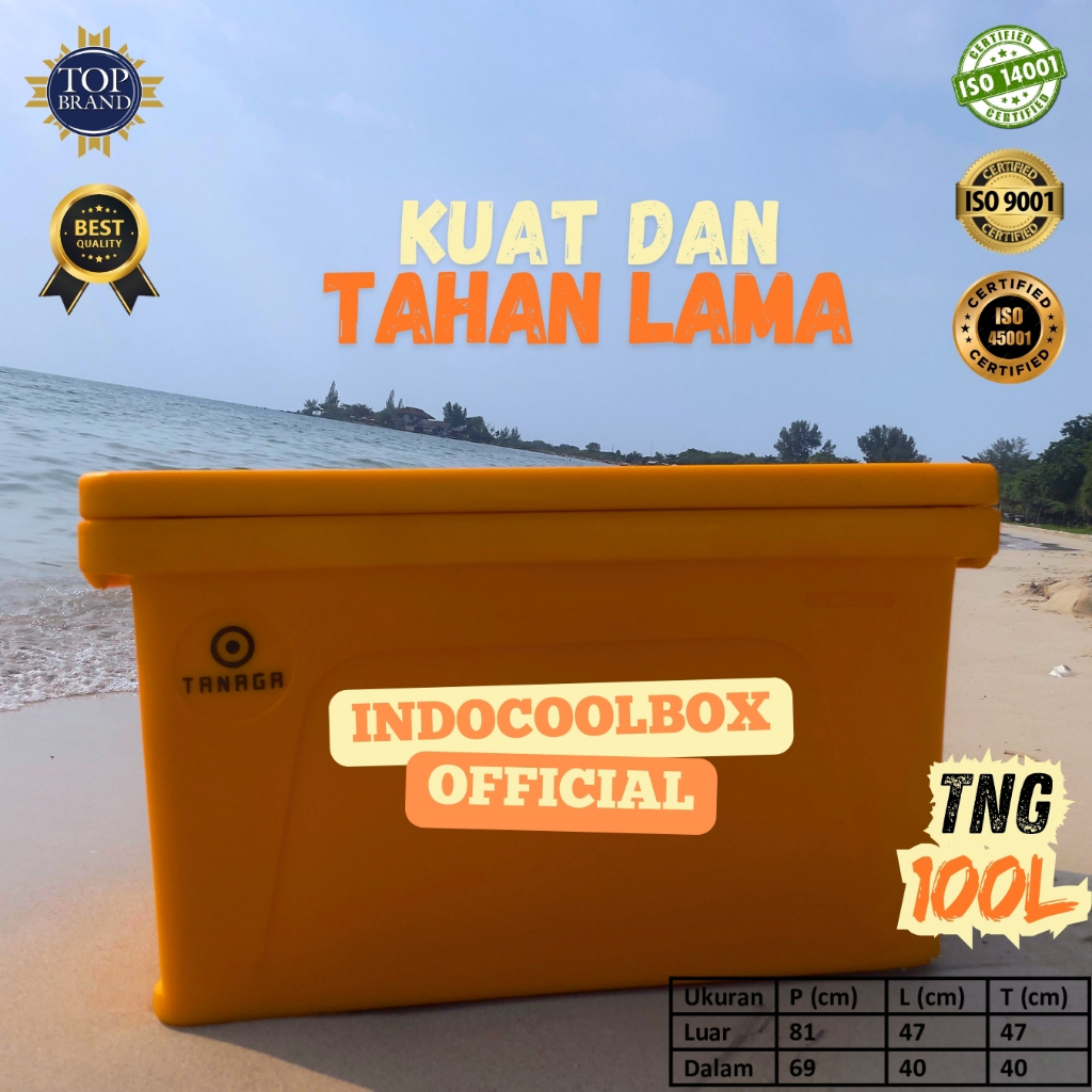 Jual Cooler Box Tanaga 100 Liter Termos Es Kotak Tempat Es Batu Daging ...