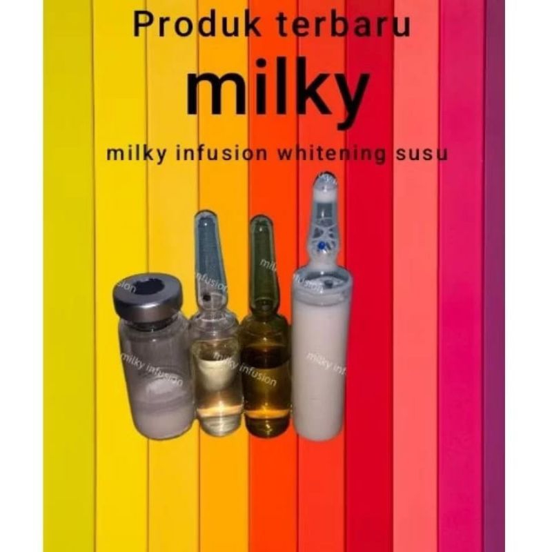 Jual INFUS MILKY WHITENING INFUS MILKY 1 SET INFUS MILKY ORIGINAL ...