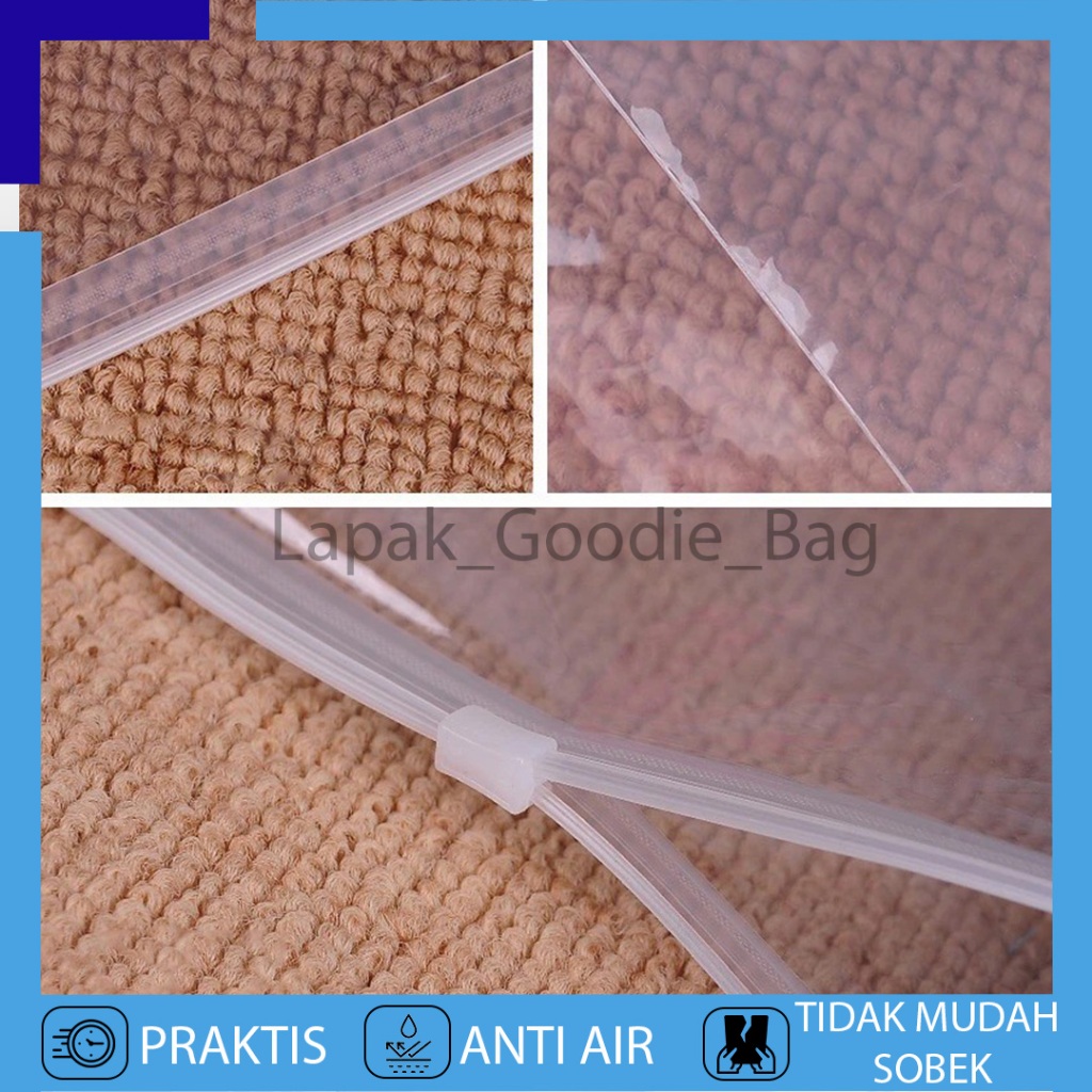 Jual Kantong Plastik Packing ZIPLOCK Travel Pouch Transparan ANTI AIR ...