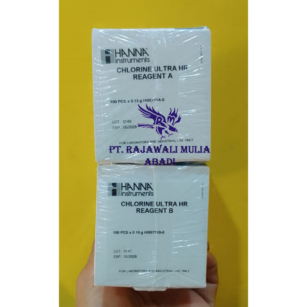 Jual Ultra HR Chlor ine Reagent Set 100 tests HANNA INSTRUMENTS HI95771 ...