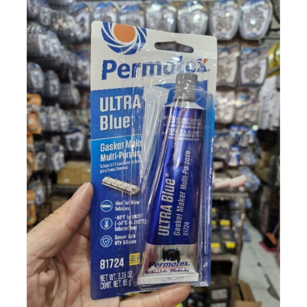 Jual Permatex Ultra Blue Silicone Gasket Maker 80022/ Lem RTV Permatex ...