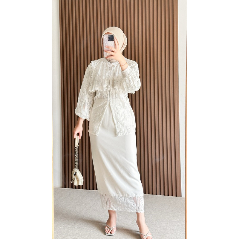 Jual One Set Ans Blouse | Baju Kondangan Wanita | One Set Brukat ...