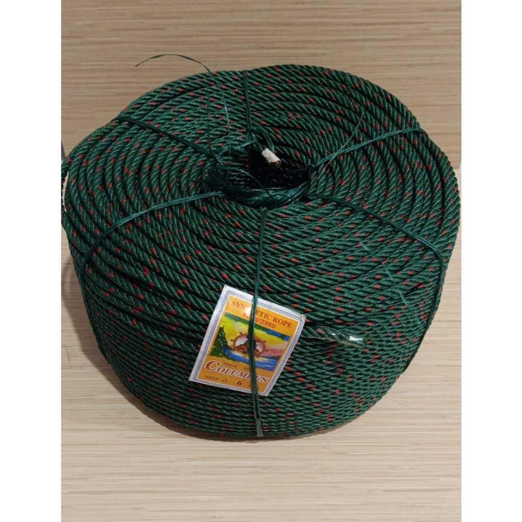 Jual (1 ROLL) Tali Nilon Plastik Ukuran 6 mm / Tali Tambang | Shopee ...