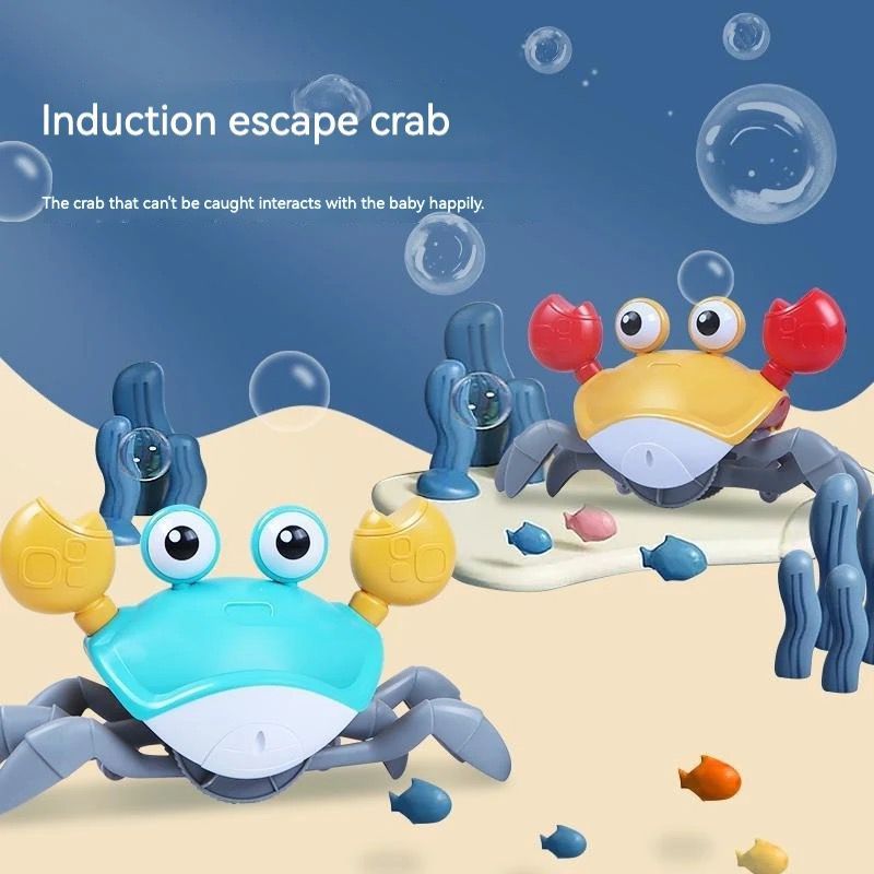 Jual 8D QC03Y Induction Crab Mainan Anak Kepiting Berjalan - Kepiting ...