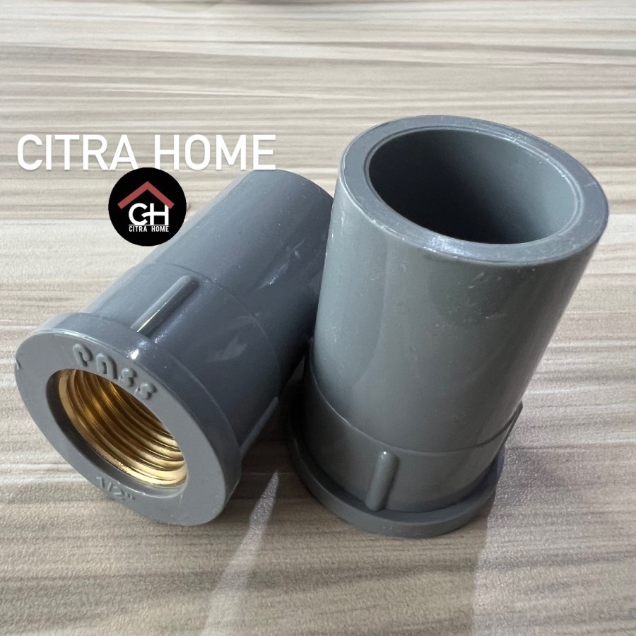 Jual Pass Faucet Socket SDD PVC Drat Kuningan 1/2" | Shopee Indonesia
