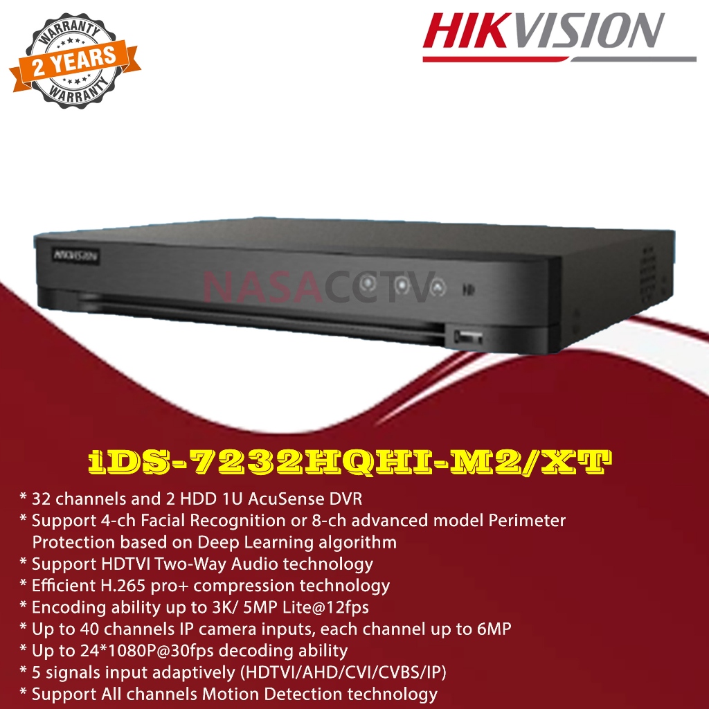 Jual HIKVISION DVR CCTV iDS-7232HQHI-M2/XT | Shopee Indonesia