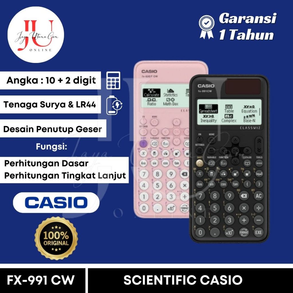 Jual Casio FX-991CW / FX 82CW ClassWiz Model Scientific Calculator Original | Shopee Indonesia