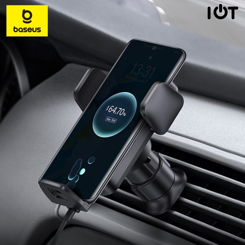 Jual BASEUS Wisdom Auto Alignment Car Mount Wireless Charger (Air ...