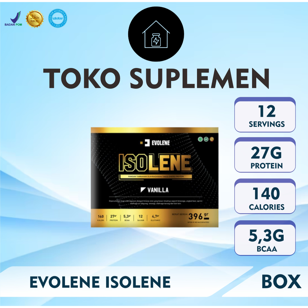 Jual EVOLENE ISOLENE BOX 12 SACHETS - ISOLATE WHEY PROTEIN 12S | Shopee ...