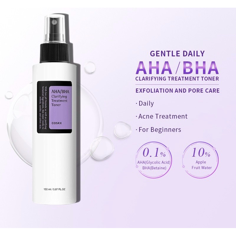 Jual Cosrx AHA/BHA Clarifying Treatment Toner 150ml (No Box) | Shopee Indonesia