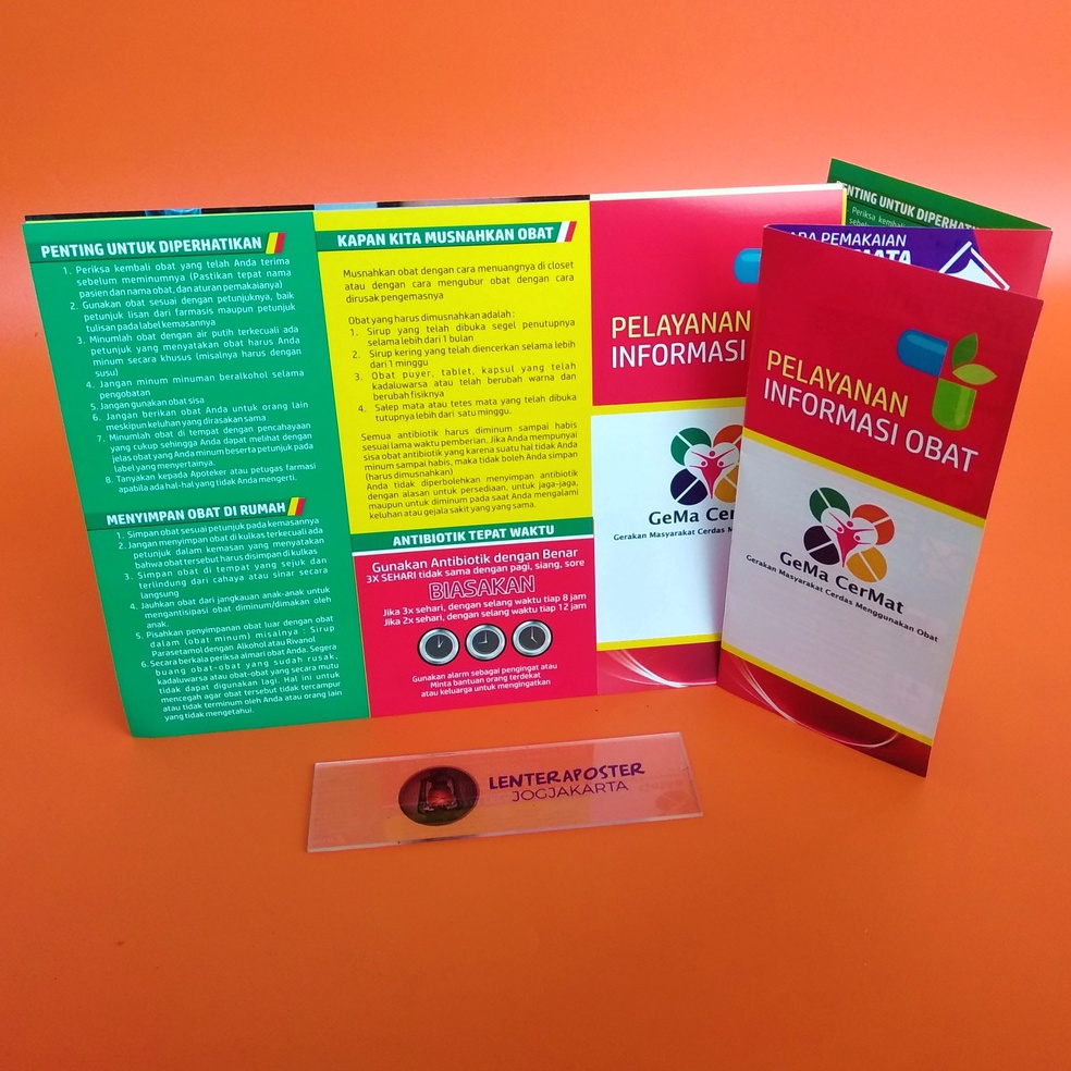 Jual KODE Y39F Leaflet atau brosur informasi Obat Leaflet farmasi ...