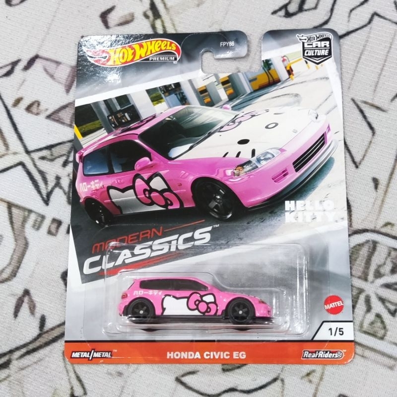 Jual Hot Wheels Premium Honda Civic EG Hello Kitty | Shopee Indonesia