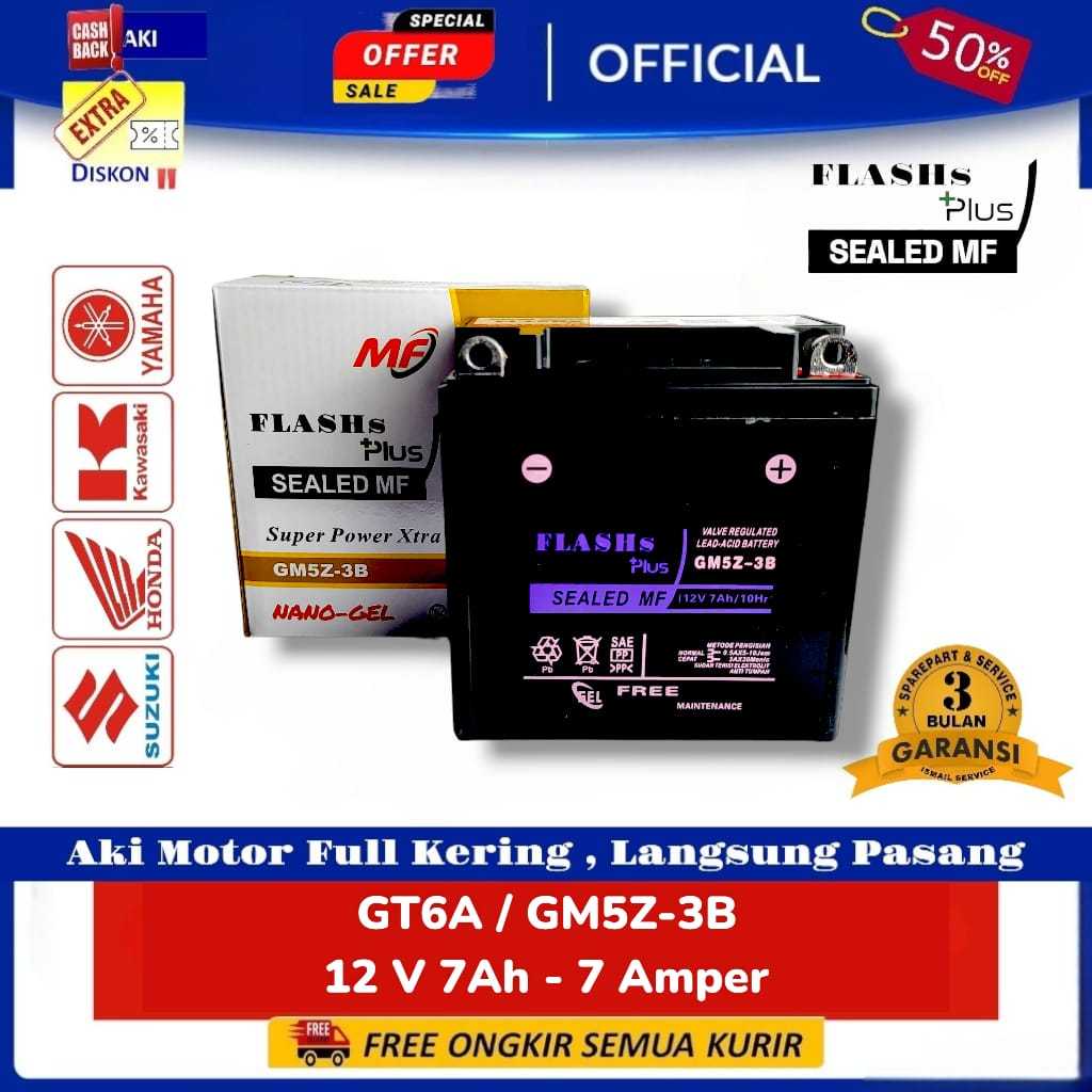 Jual Aki Full Kering MF Motor GM5Z-3B Supra Lama Supra X 110 Legenda Astrea Grand Astrea Prima ...
