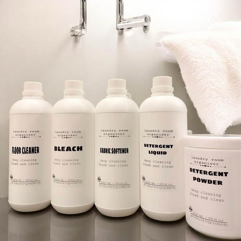 Jual botol 1Liter PUTIH laundry room aesthetic bottle refill tempat ...