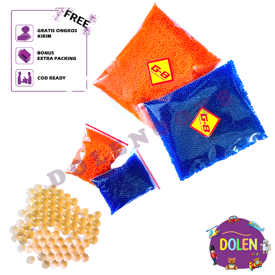 Jual Peluru BB Jelly Gel 8mm Jeli Jelli Water Gel Blaster WGG Mainan ...