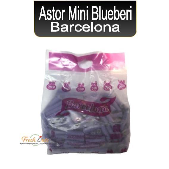 Jual Barcelona Wafer Roll Blueberi Cream 500 Gr / Astor Mini Blueberry ...