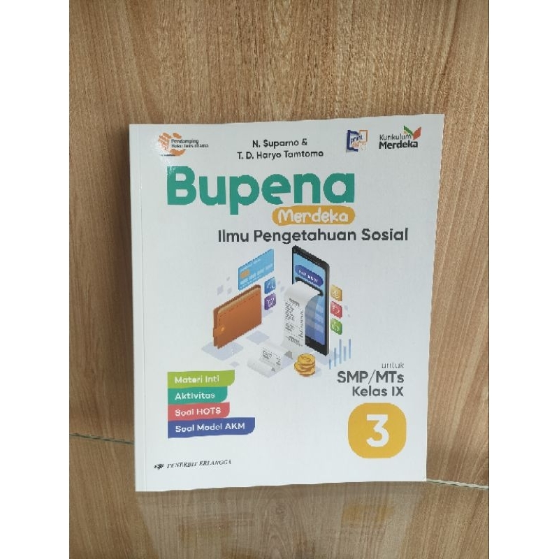 Jual Buku Bupena IPS SMP/Mts Erlangga kelas 9 Kurikulum Merdeka (buku original ) | Shopee Indonesia