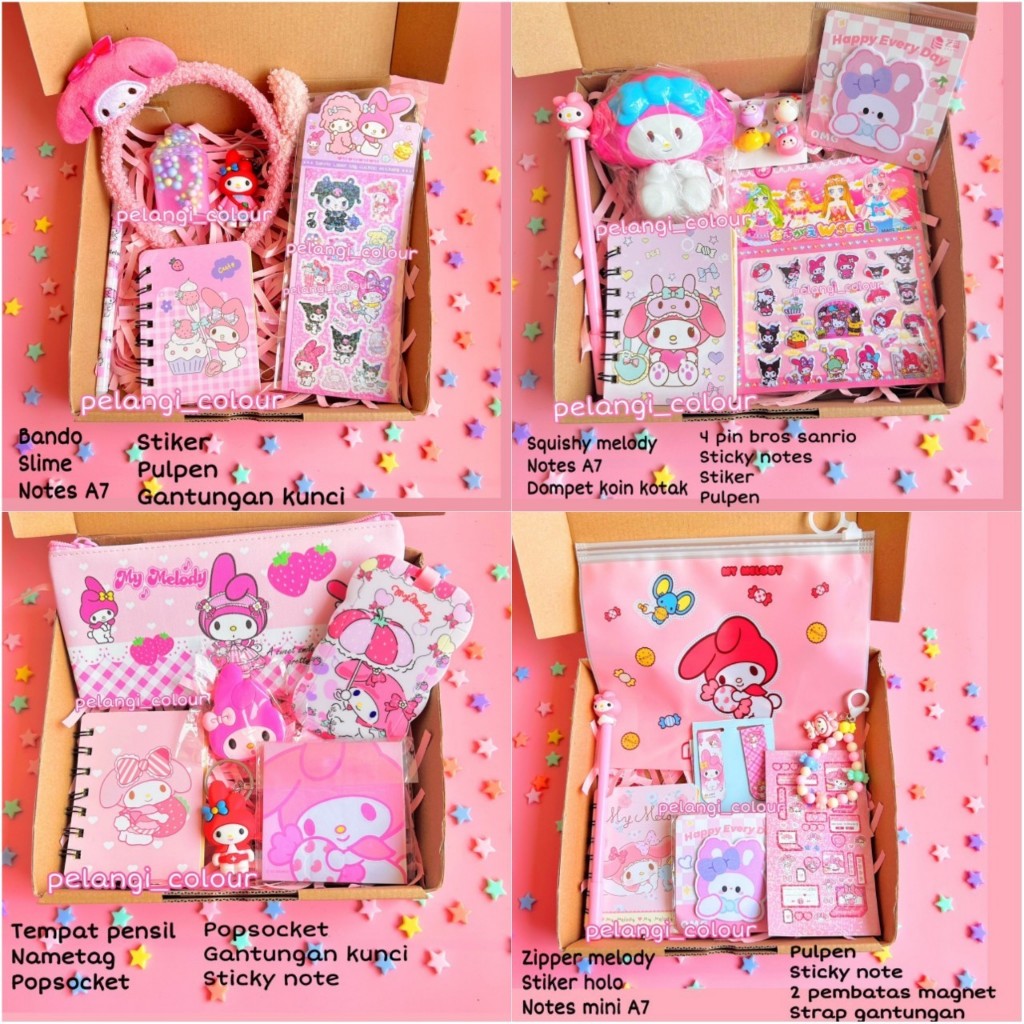 Jual Paket Alat tulis Melody / Hampers Box Melody / Paket Box Melody ...