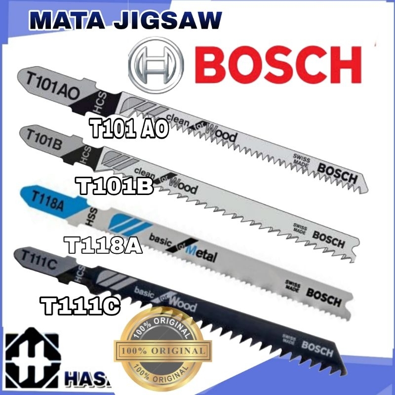 Jual Mata Jigsaw BOSCH T 101AO / T101B / T111C / T118A Triplek Kayu Jig ...