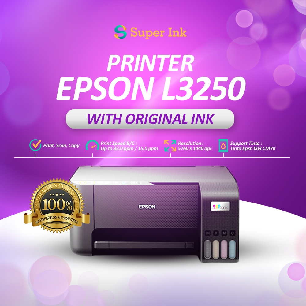 Jual Printer Epson L3250 - Print Scan Copy Wireless Ecotank Printer All-In-One Garansi Resmi ...