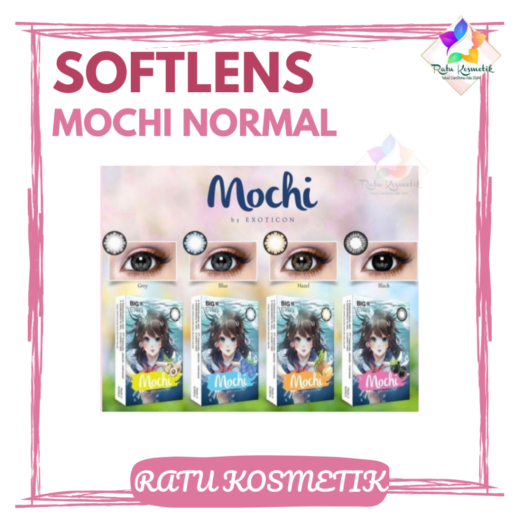 Jual RATU Softlens Mochi Normal / Soflen X2 Exoticon / Soflens Big Eyes ...